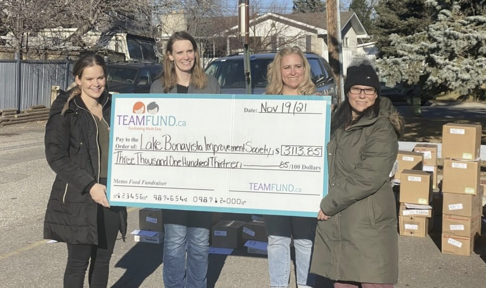 School Cheque | TeamFund Fundraising