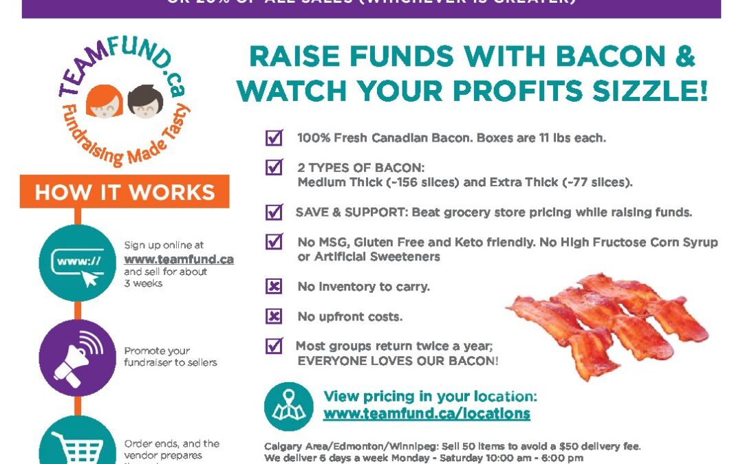2023 Bacon Cheat Sheet | TeamFund Fundraising